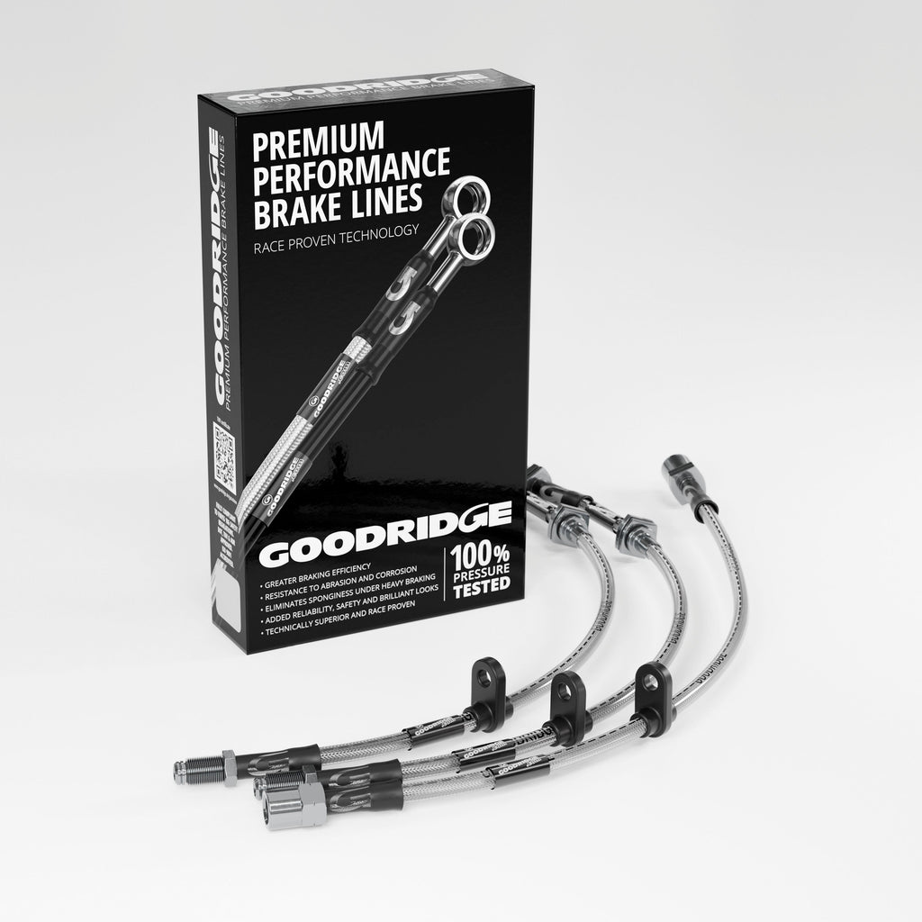 BRAKE HOSE KIT FOR TRIUMPH TR3 ALL VARIANTS 1955 - 1962 - Goodridge