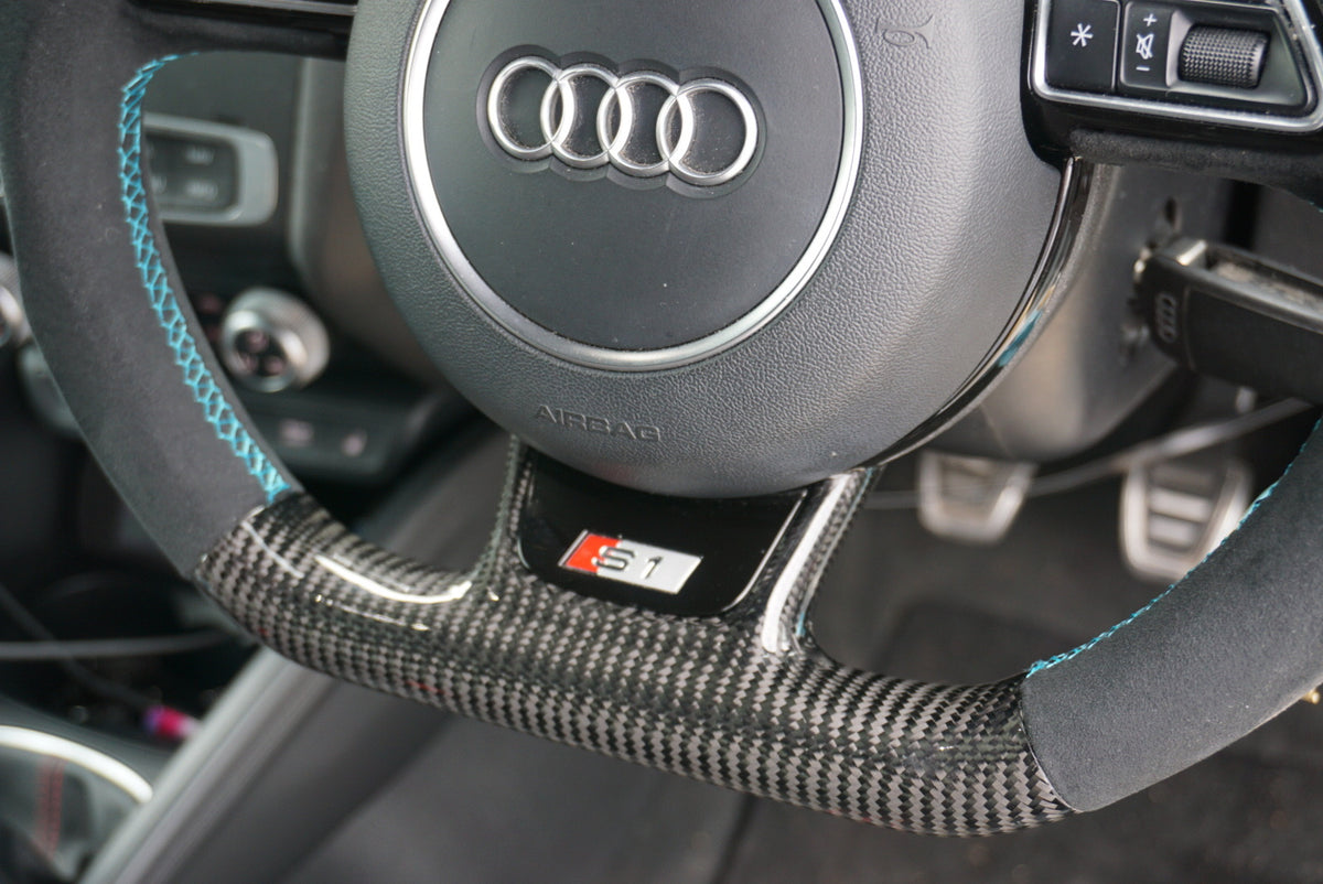 Audi A1 S1 8X Carbon Fibre Custom Flat Bottom Steering Wheel 2010