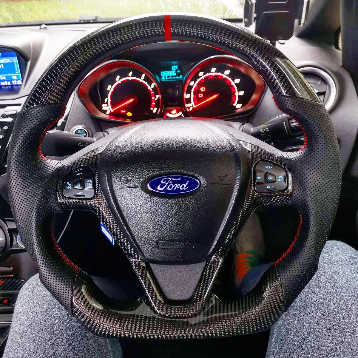 Ford Fiesta Carbon Fibre Custom Steering Wheel (MK7 / MK7.5 - 2009 to