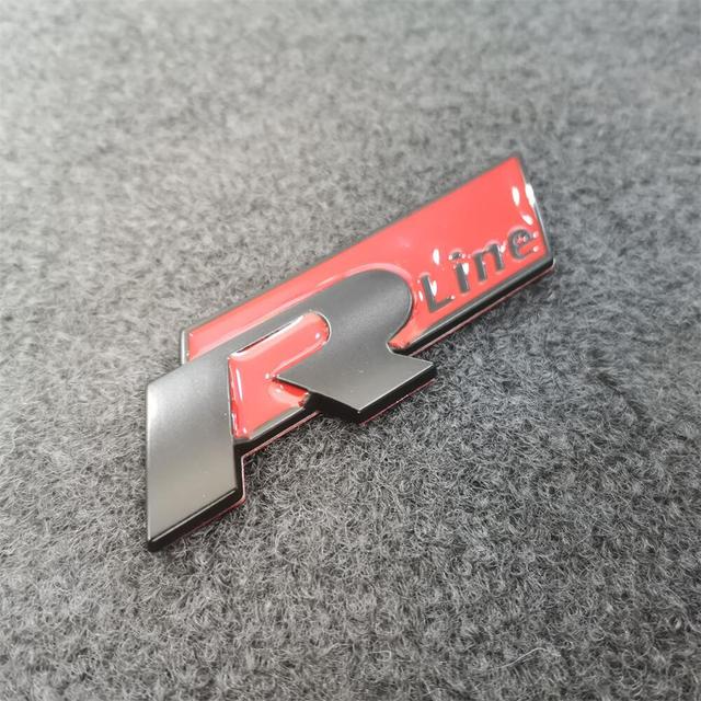 Volkswagen R-Line Badges (Front Grille Replacement or Rear Boot Badge)